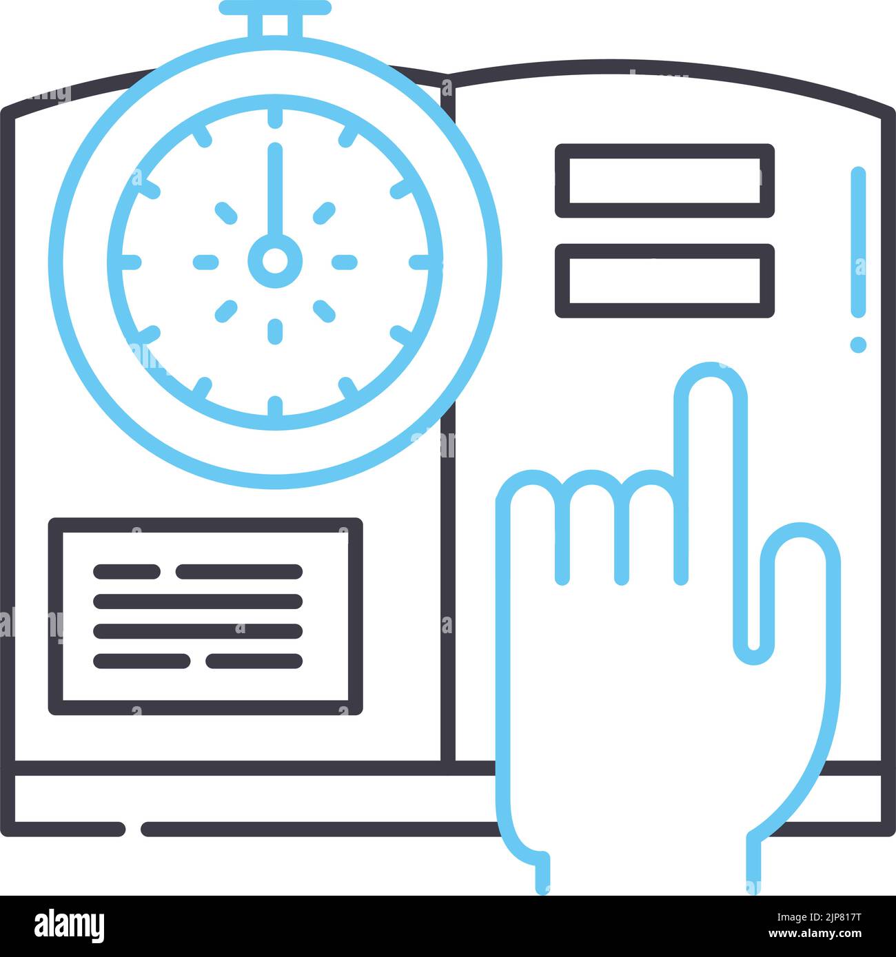 daily task line icon, outline symbol, vector illustration, concept sign ...