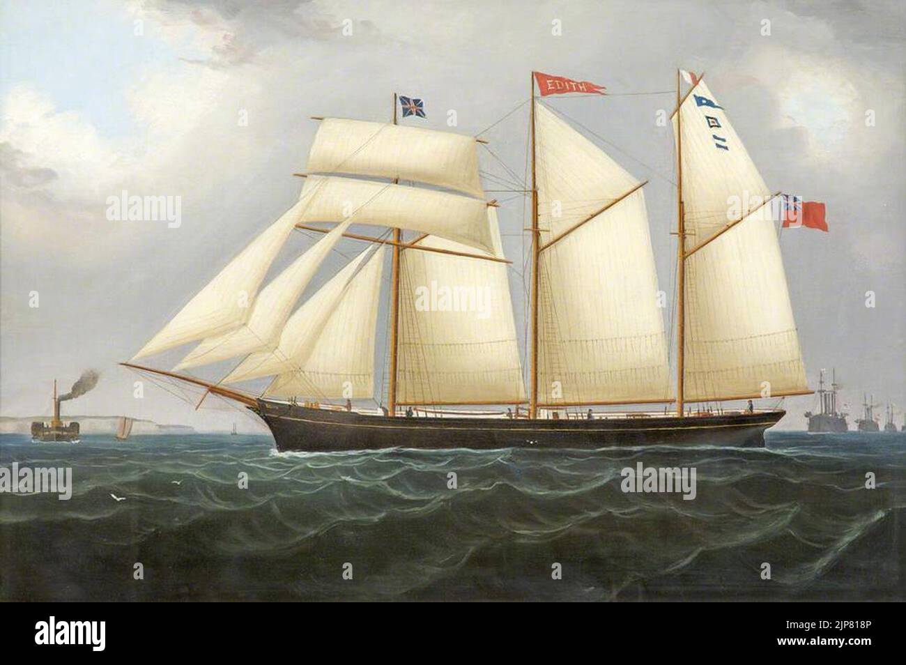 The Schooner 'Edith' by Thomas Chidgey Stock Photo - Alamy