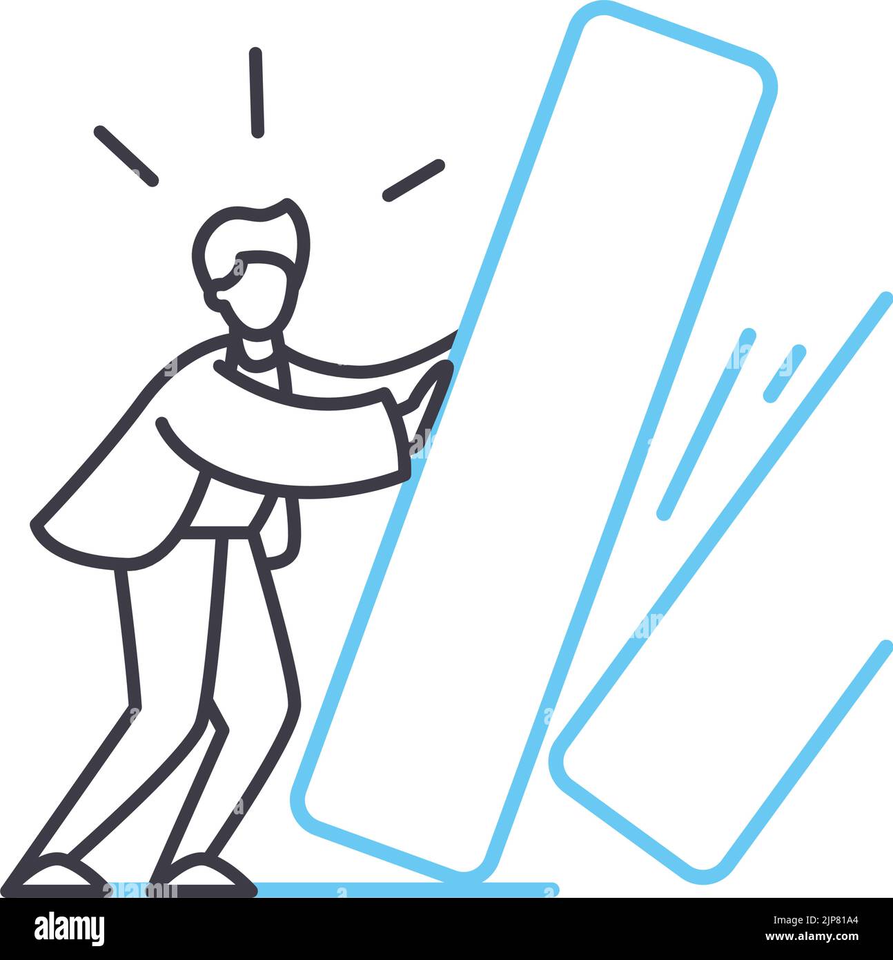 abilities line icon, outline symbol, vector illustration, concept sign ...