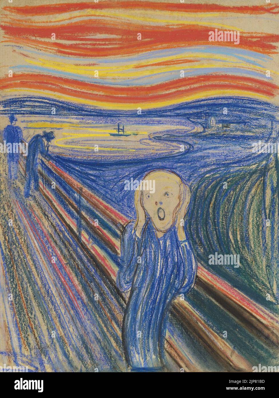 The Scream Pastel Stock Photo - Alamy
