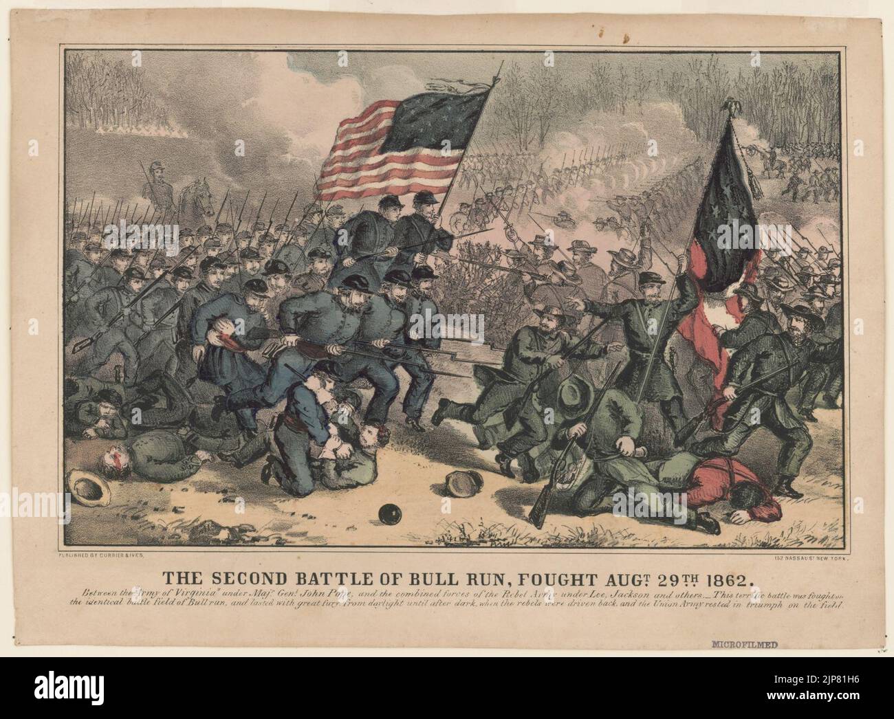 The second battle of Bull Run, fought Augt. 29th 1862 Stock Photo - Alamy