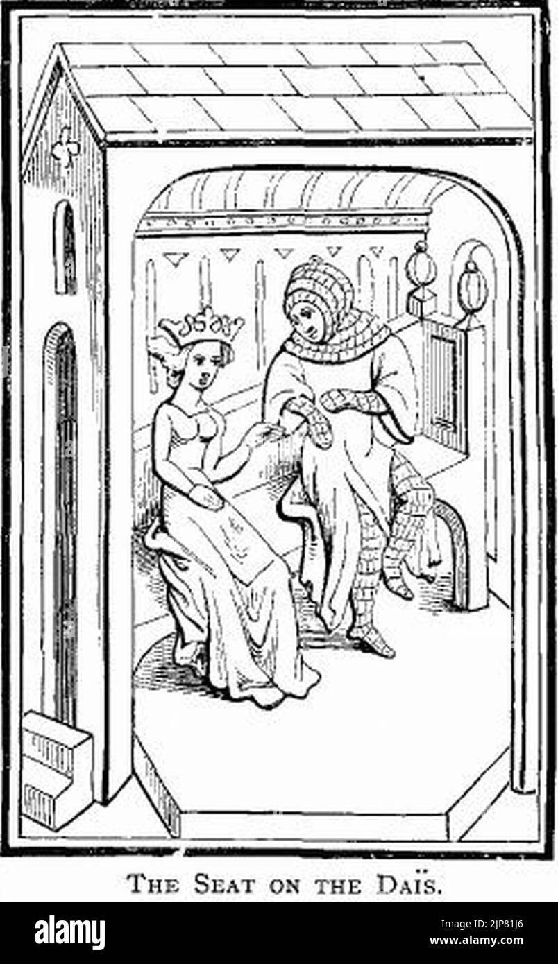 The Seat on the Daïs Stock Photo - Alamy