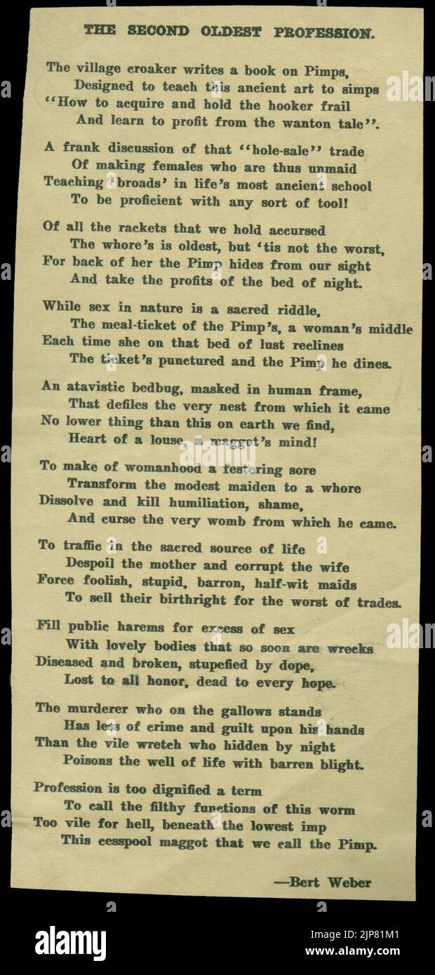 The oldest profession hi-res stock photography and images - Alamy