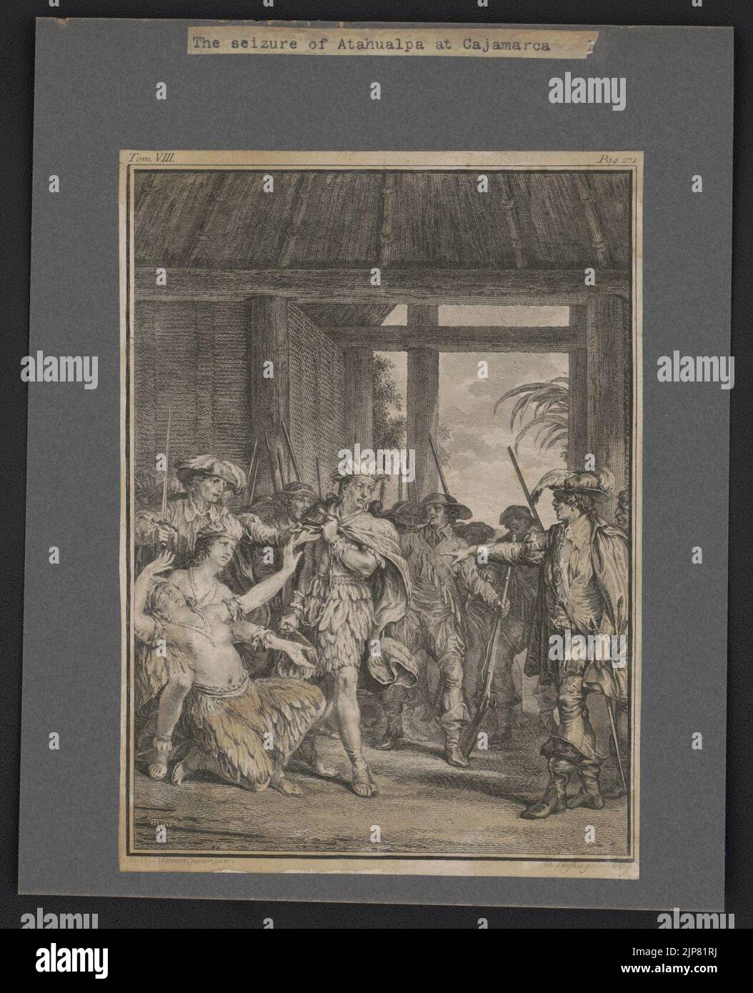 The seizure of Atahualpa at Cajamarca - J.M. Moreau junior, inv. ; P ...