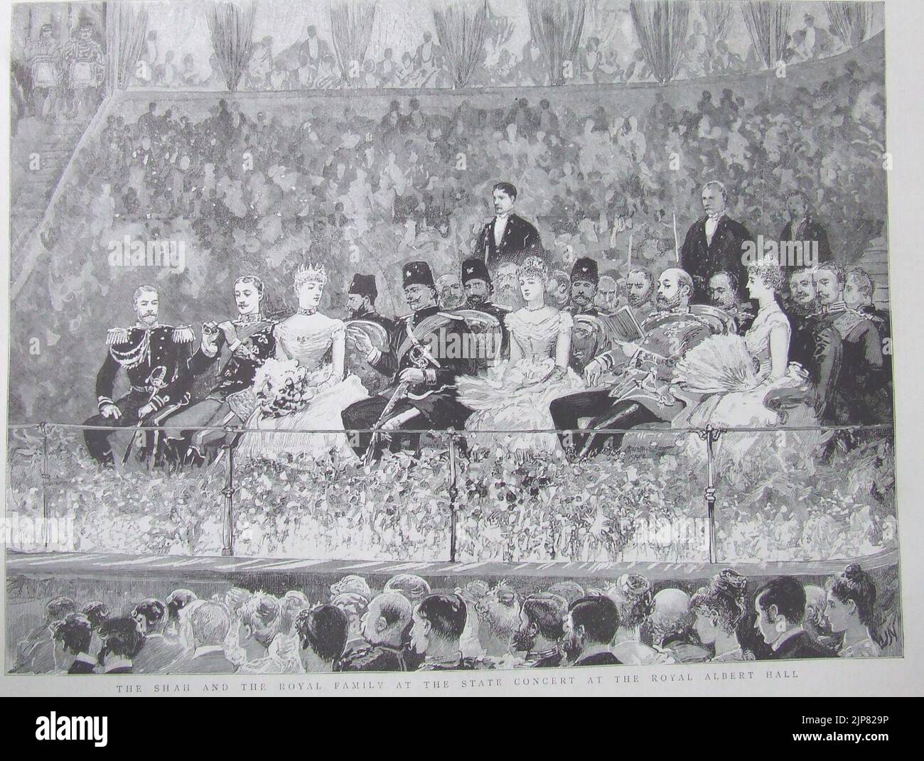 The Shah and the British Royal Family Stock Photo - Alamy