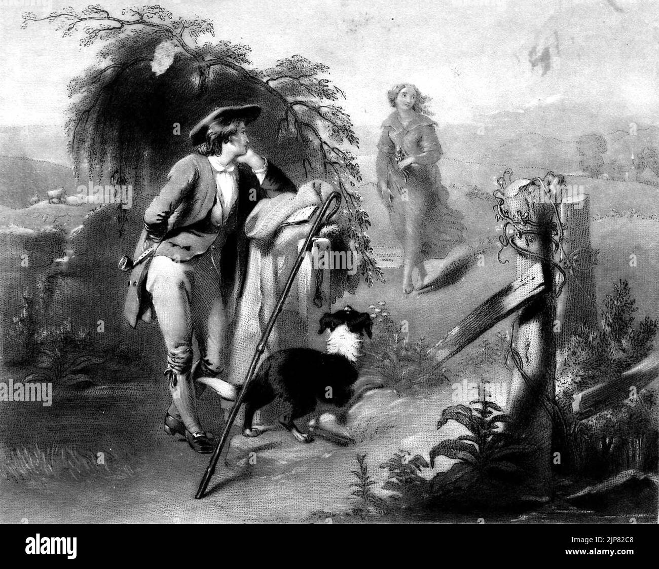 The Shepherd’s Love by Alexander Johnston Stock Photo - Alamy