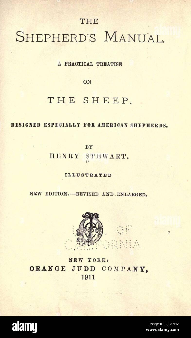 The shepherd's manual Stock Photo - Alamy