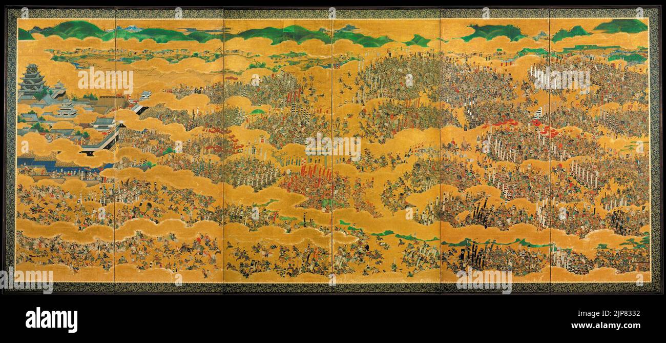 The Siege of Osaka Castle Stock Photo - Alamy