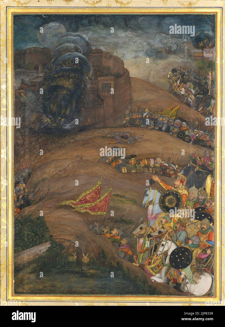 The siege of Qandahar (May 1631 Stock Photo - Alamy