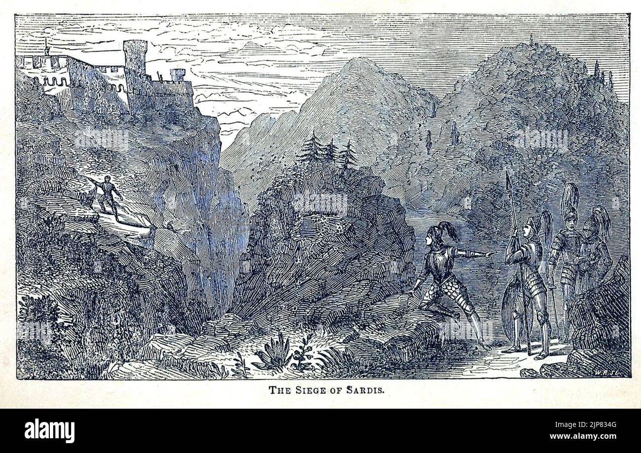 The Siege of Sardis Stock Photo - Alamy