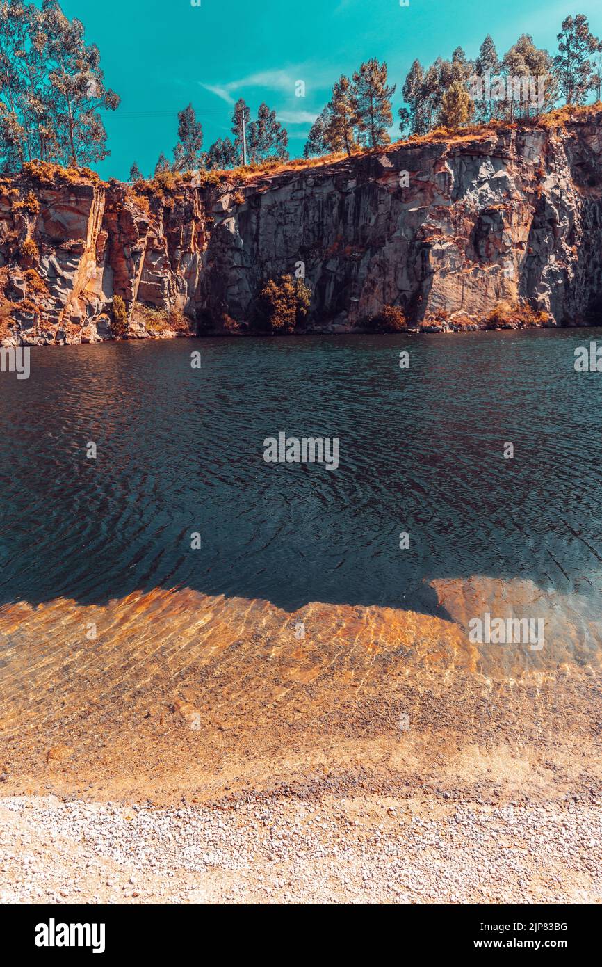 Abandoned flooded quarry hi-res stock photography and images - Alamy