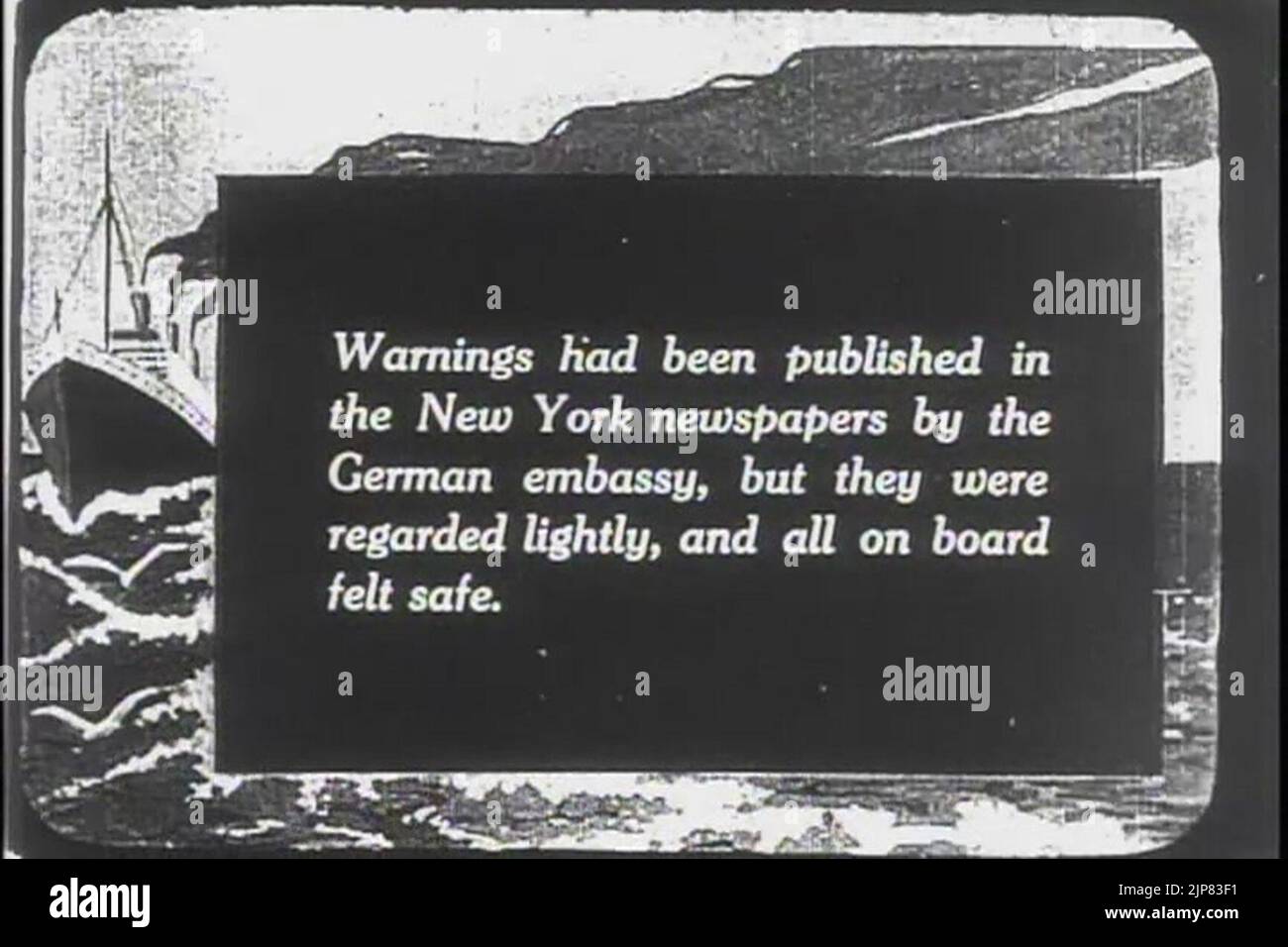 The Sinking of the Lusitania, 1918 film, image 13 Stock Photo - Alamy