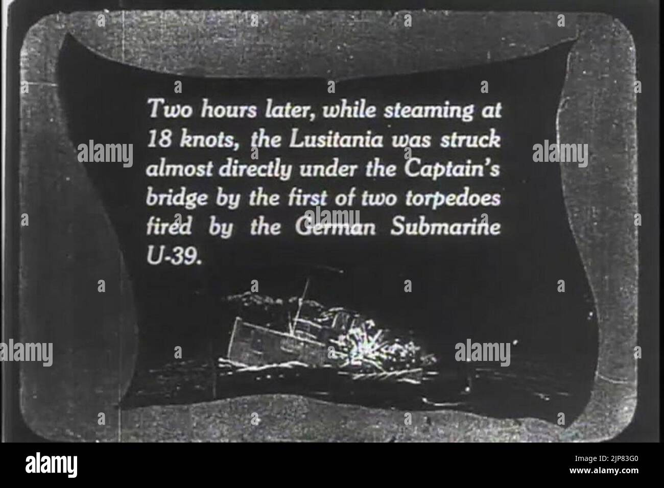 The Sinking of the Lusitania, 1918 film, image 18 Stock Photo - Alamy