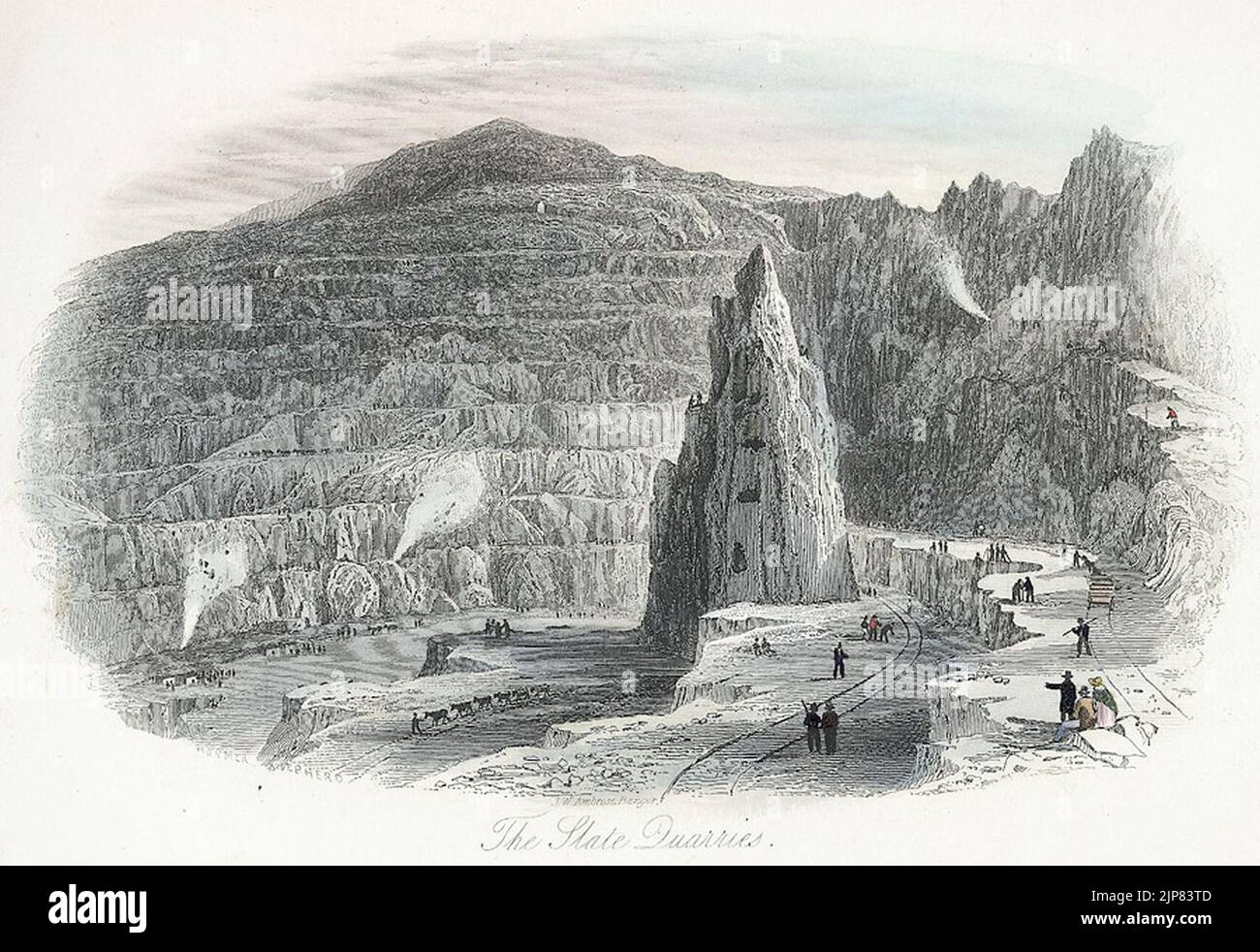 The Slate Quarry Penrhyn Stock Photo - Alamy