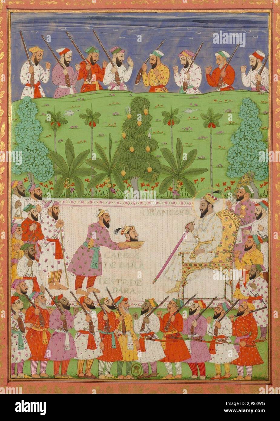 The Slave Nazir Present to the Emperor Aurangzeb Dara Shikoh's Head ...