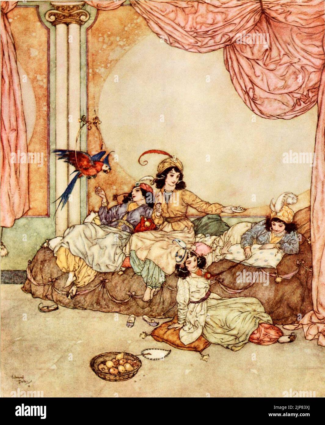 The sleeping beauty and other fairy tales - color plate facing page 035 ...