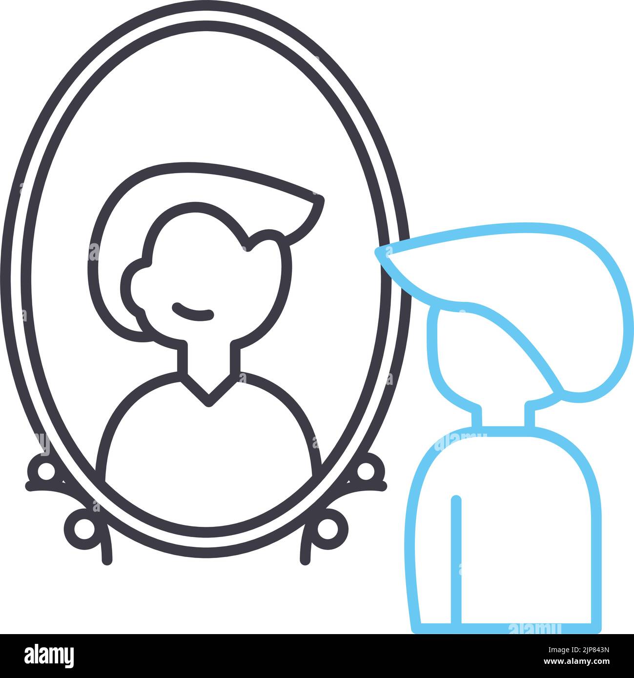 better communication line icon, outline symbol, vector illustration ...