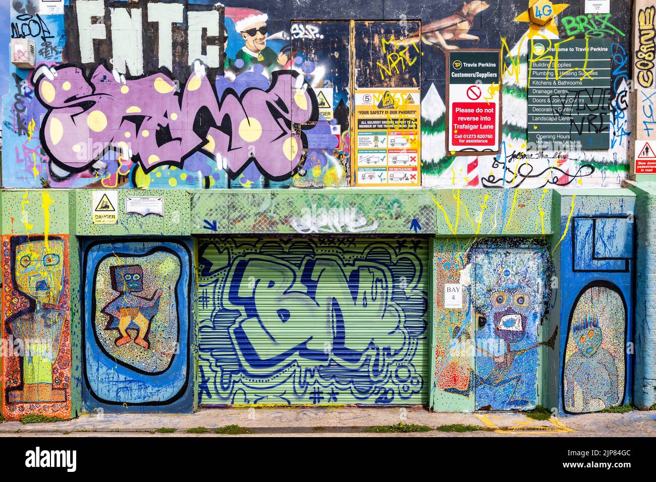 Trafalgar lane graffiti hi-res stock photography and images - Alamy