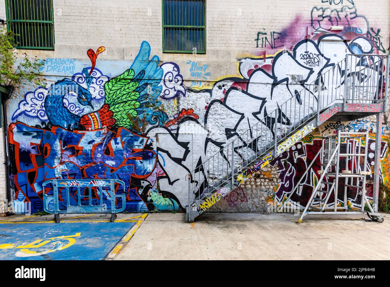 Trafalgar lane graffiti hi-res stock photography and images - Alamy