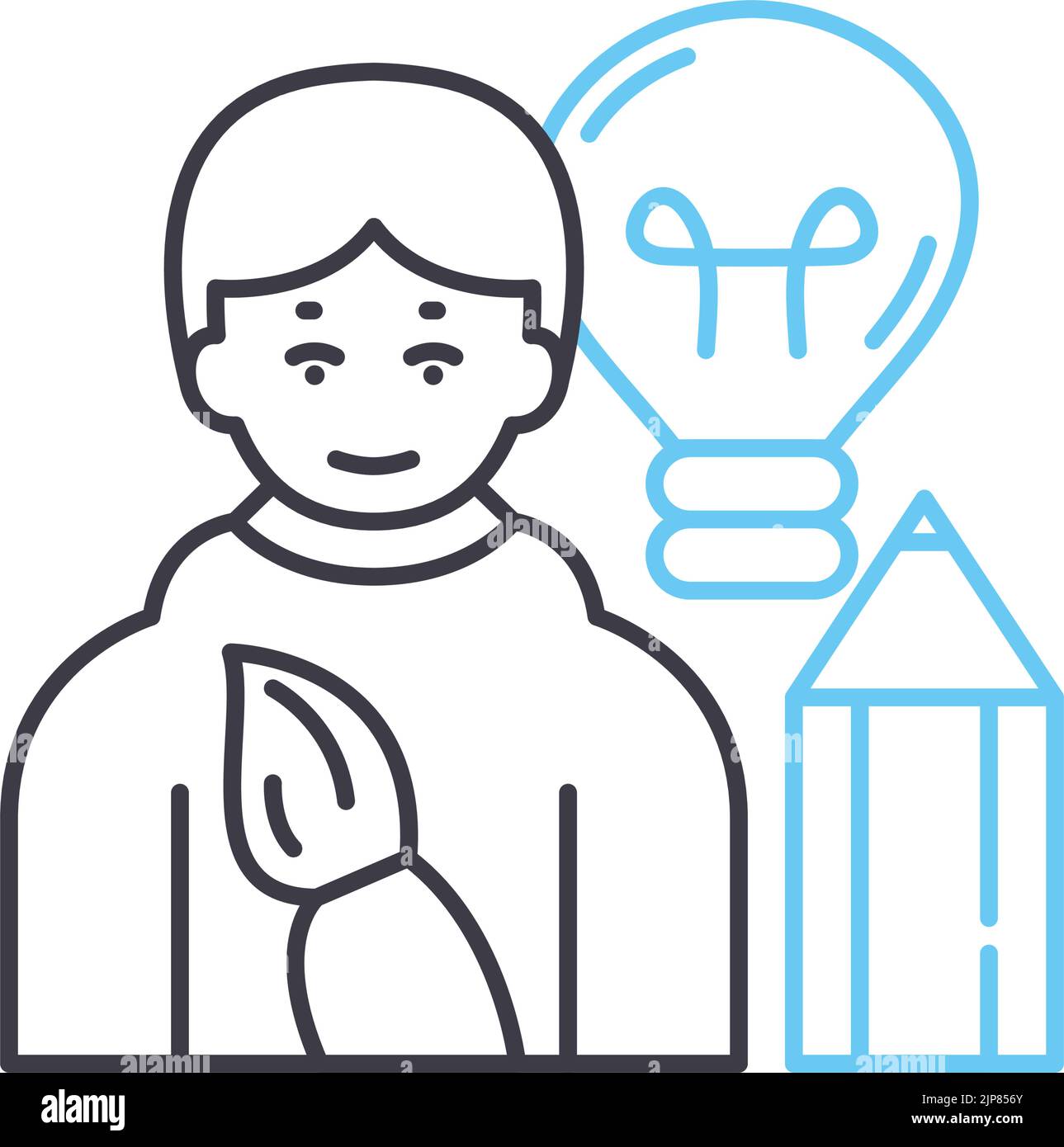 Design Process Line Icon Outline Symbol Vector Illustration Concept