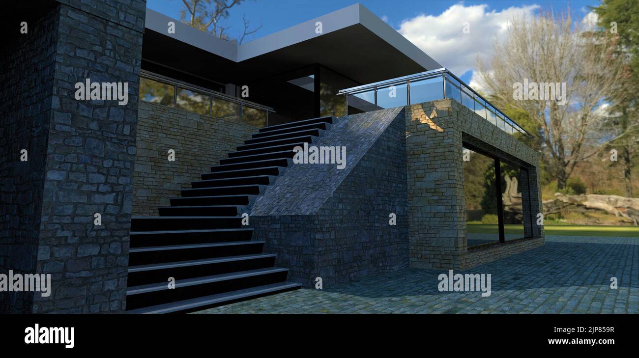 Wall cladding of slate panels hi-res stock photography and images - Alamy