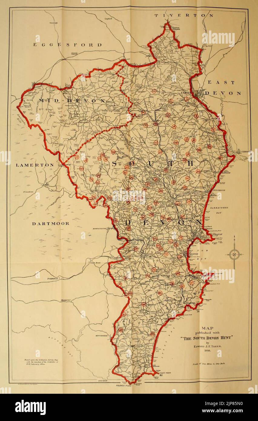 The South Devon Hunt Stock Photo - Alamy