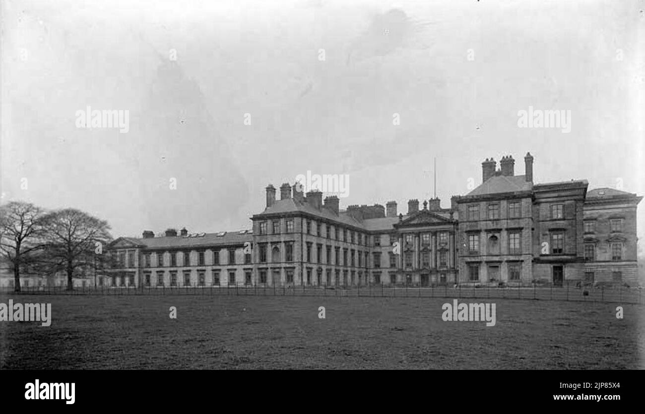 The South Front and kitchen or service court, Hamilton Palace Stock ...