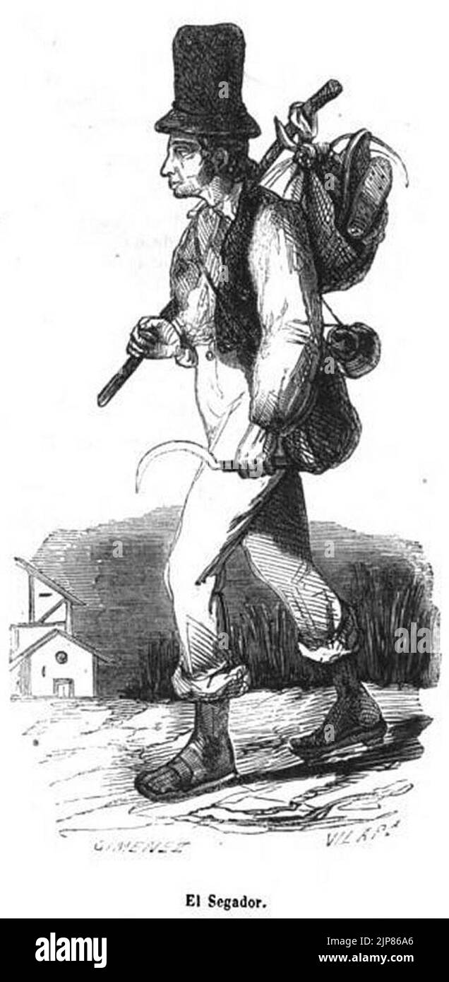 The Spaniards 212-El Segador Stock Photo - Alamy