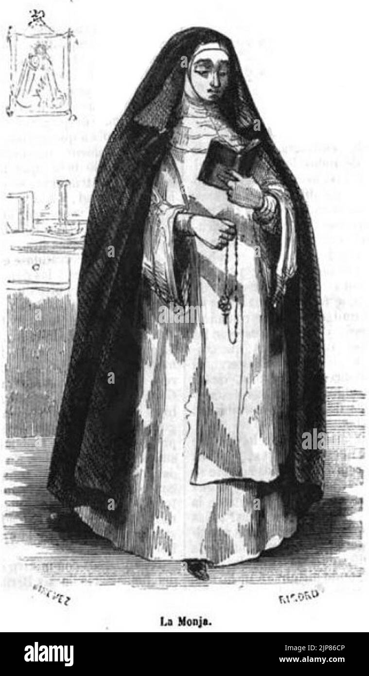 The Spaniards 285-La Monja Stock Photo - Alamy