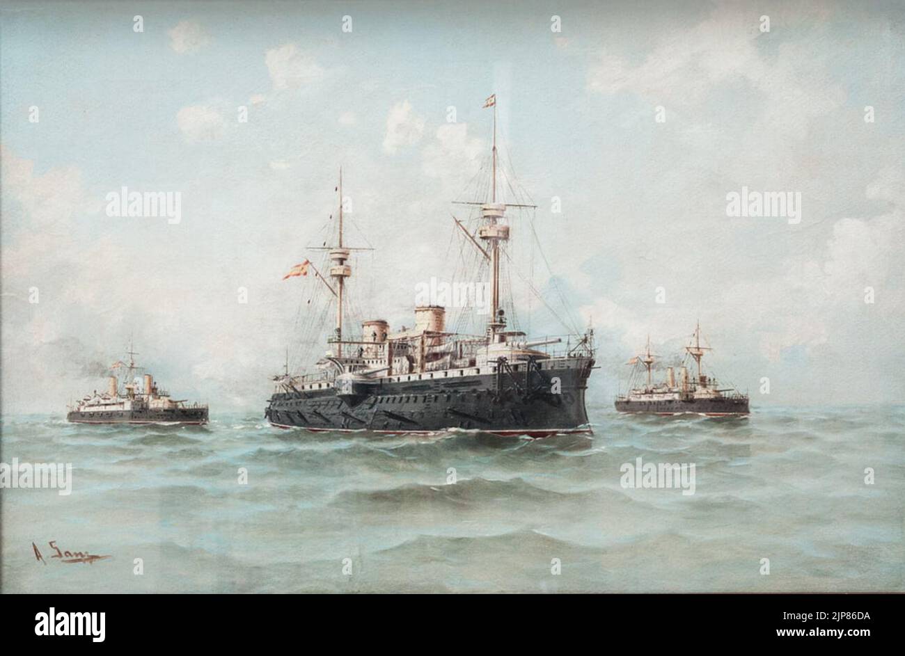 Spanish battleship pelayo hi-res stock photography and images - Alamy