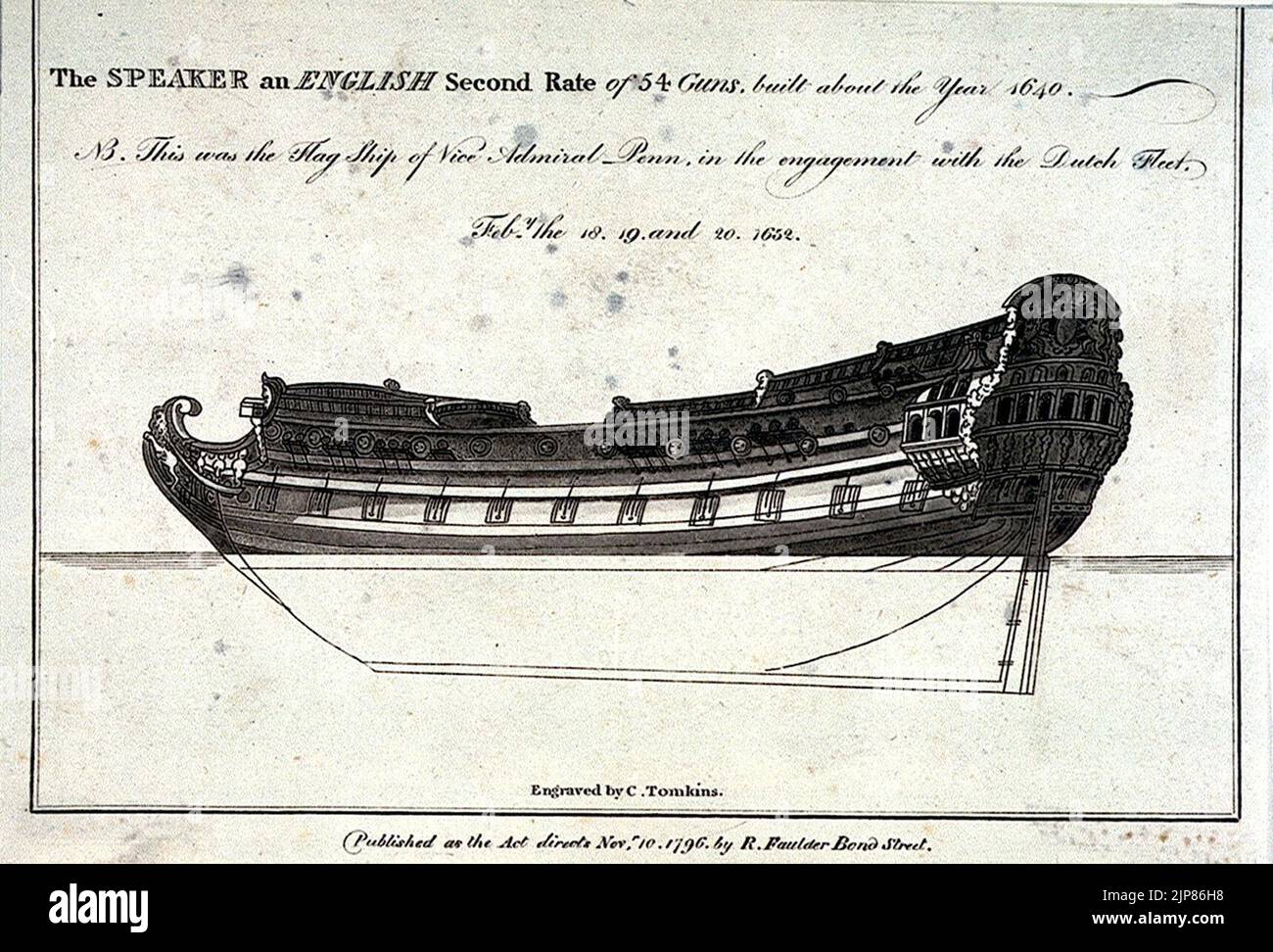 The Speaker an English second rate of 54 Guns built about the year 1640 ...