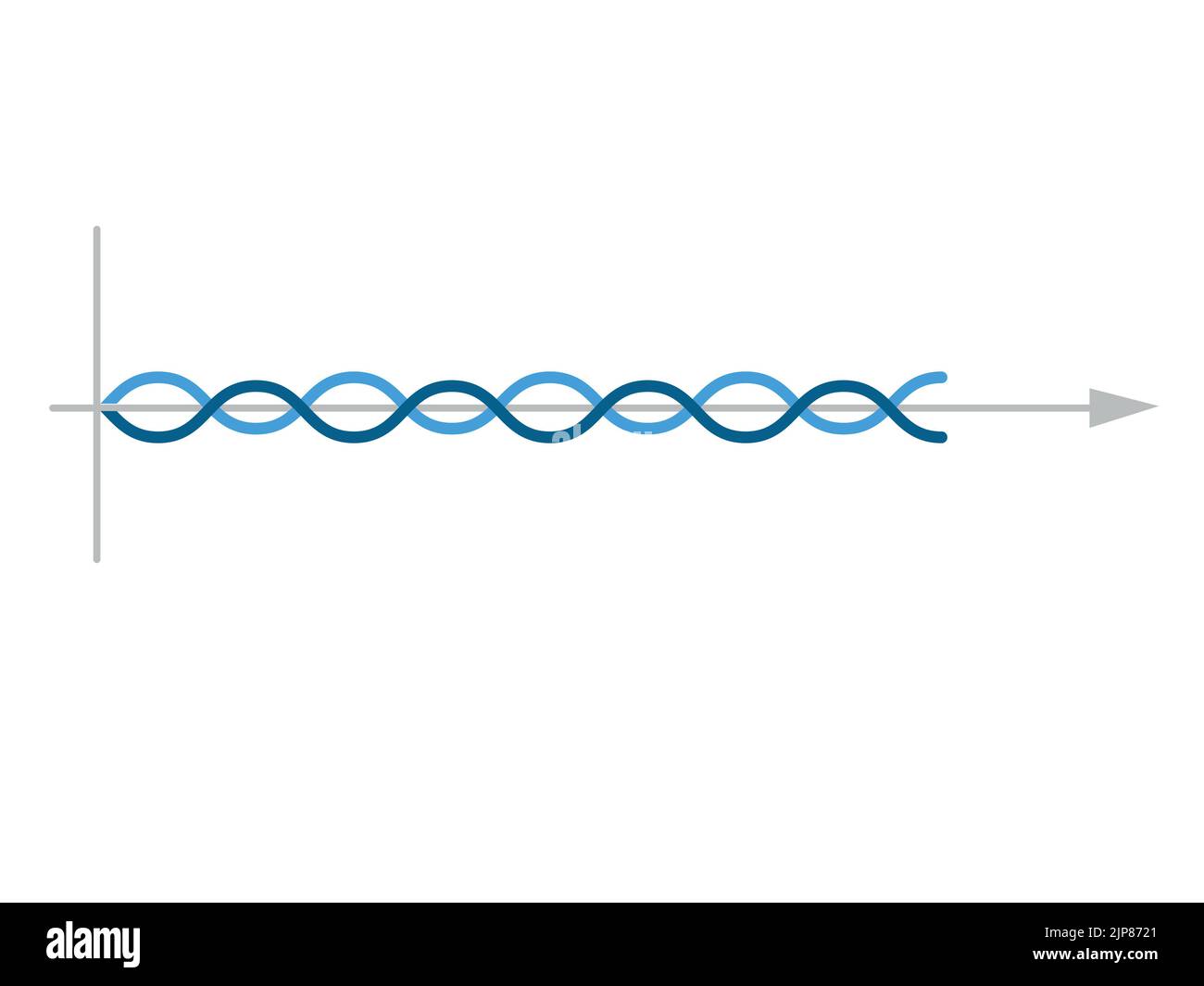 Sinusoid. sinusoidal wave. Pulse lines isolated on a white background ...