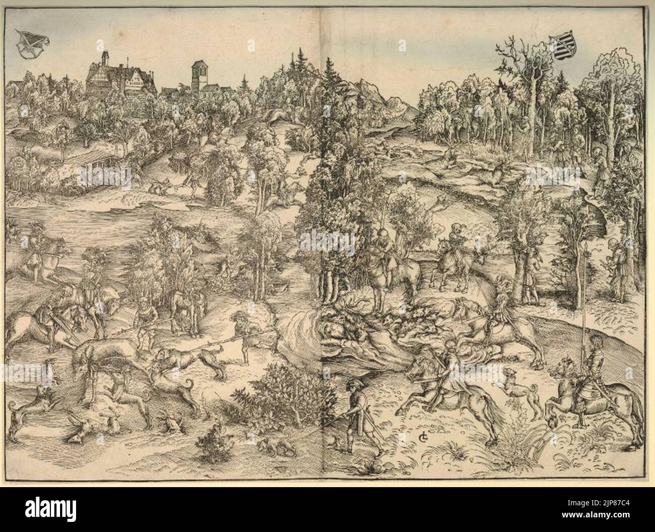 Lucas cranach elder stag hunt hi-res stock photography and images - Alamy