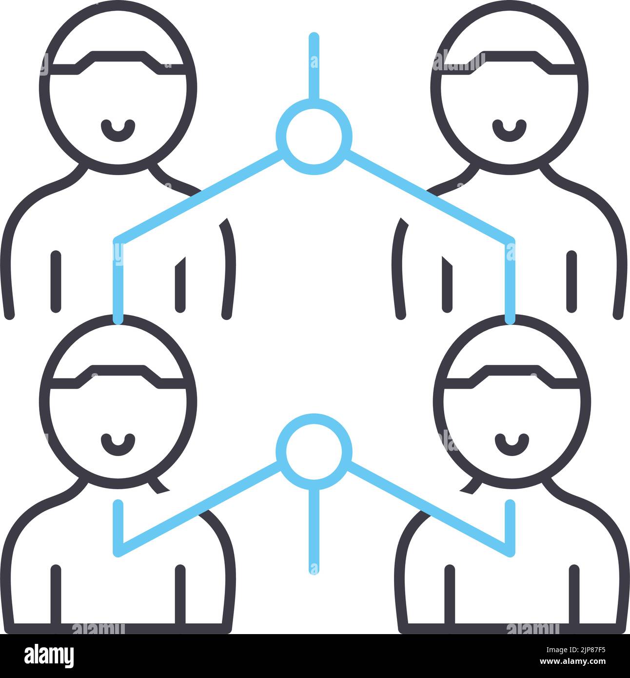 Connection Line Icon Outline Symbol Vector Illustration Concept Sign Stock Vector Image And Art