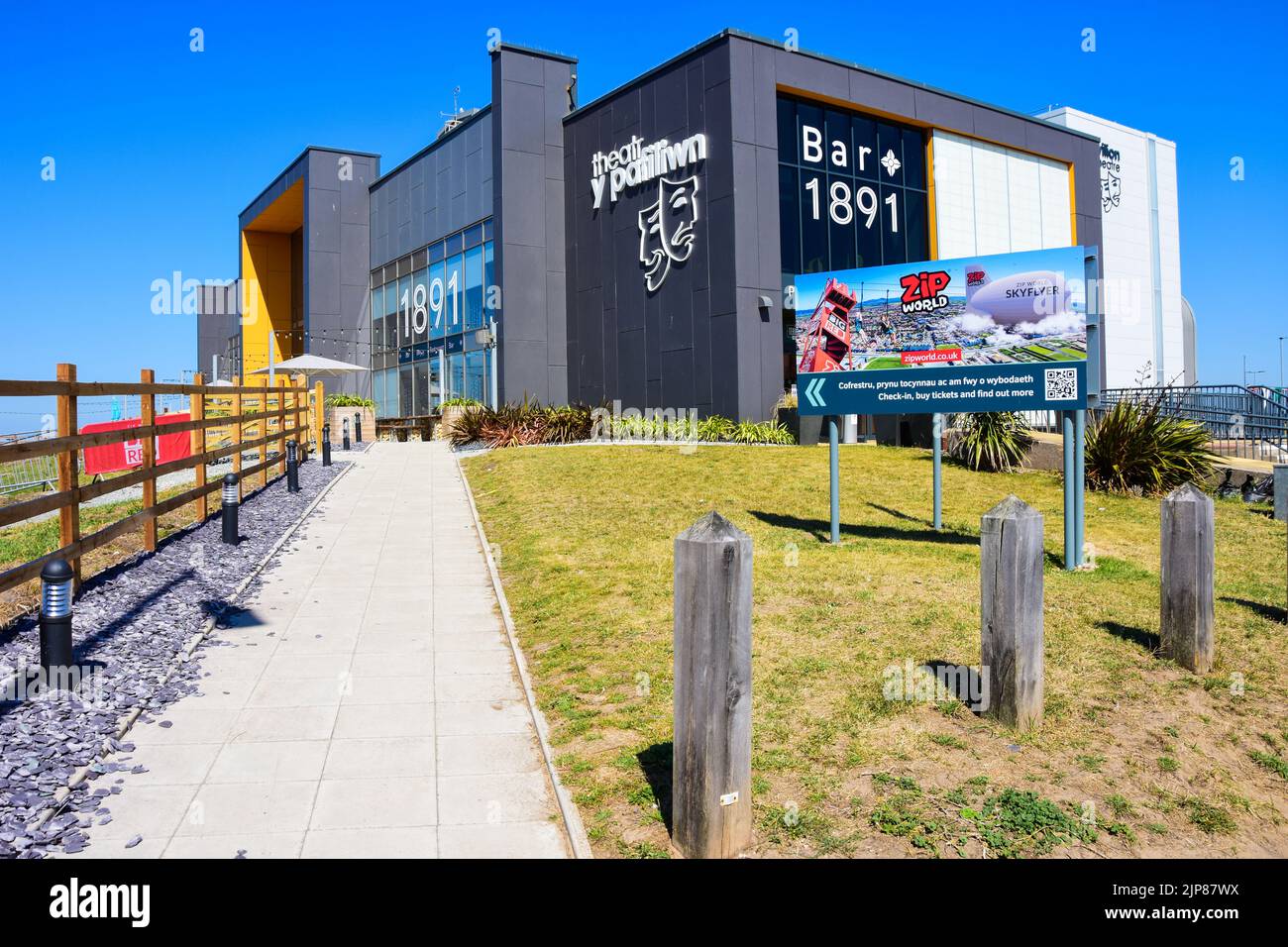 Rhyl, UK: Aug 11, 2022: The 1891 Restaurant and Bar is located in the ...