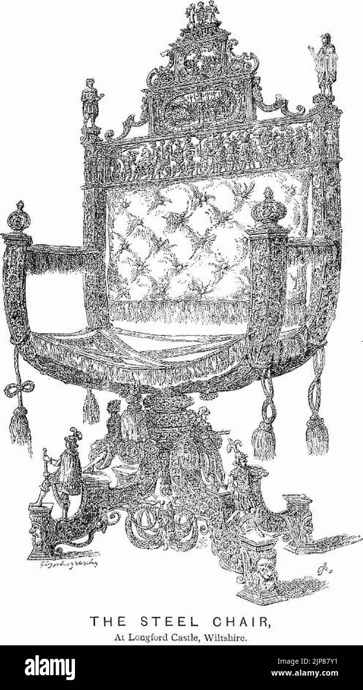 The Steel Chair (Longford Castle Stock Photo - Alamy