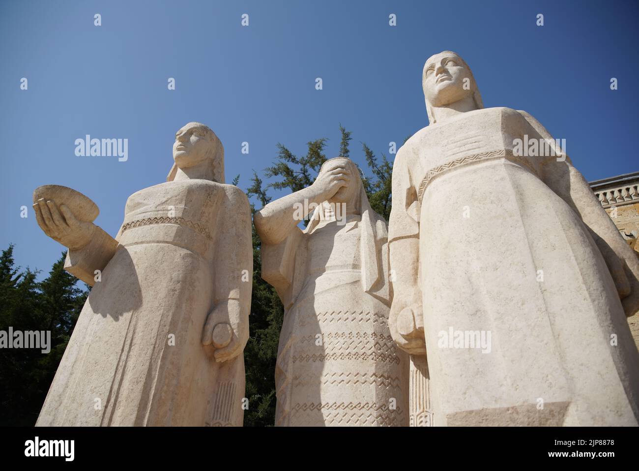 Turkish Women sculpture located at the entrance of the Road of Lions in ...