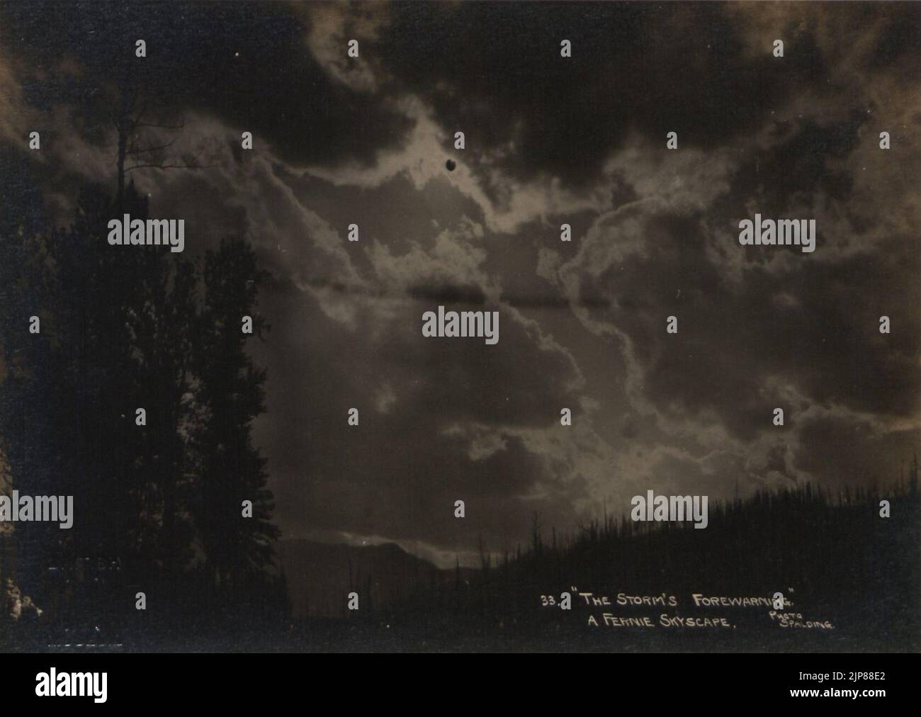 The storm's forewarning a Fernie skyscape Stock Photo - Alamy