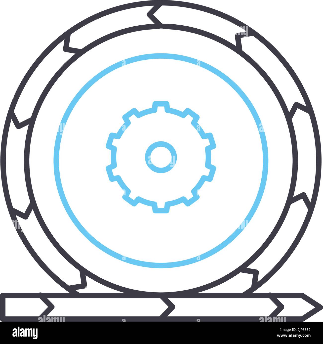 agile model development line icon, outline symbol, vector illustration ... agile model development line icon, outline symbol, vector illustration ...