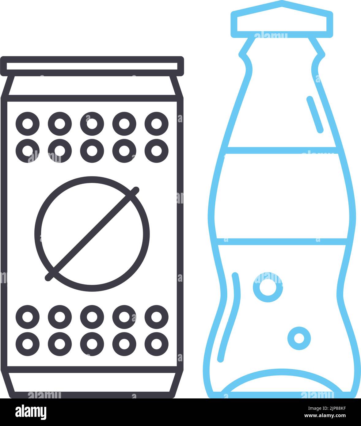 beverage line icon, outline symbol, vector illustration, concept sign ...