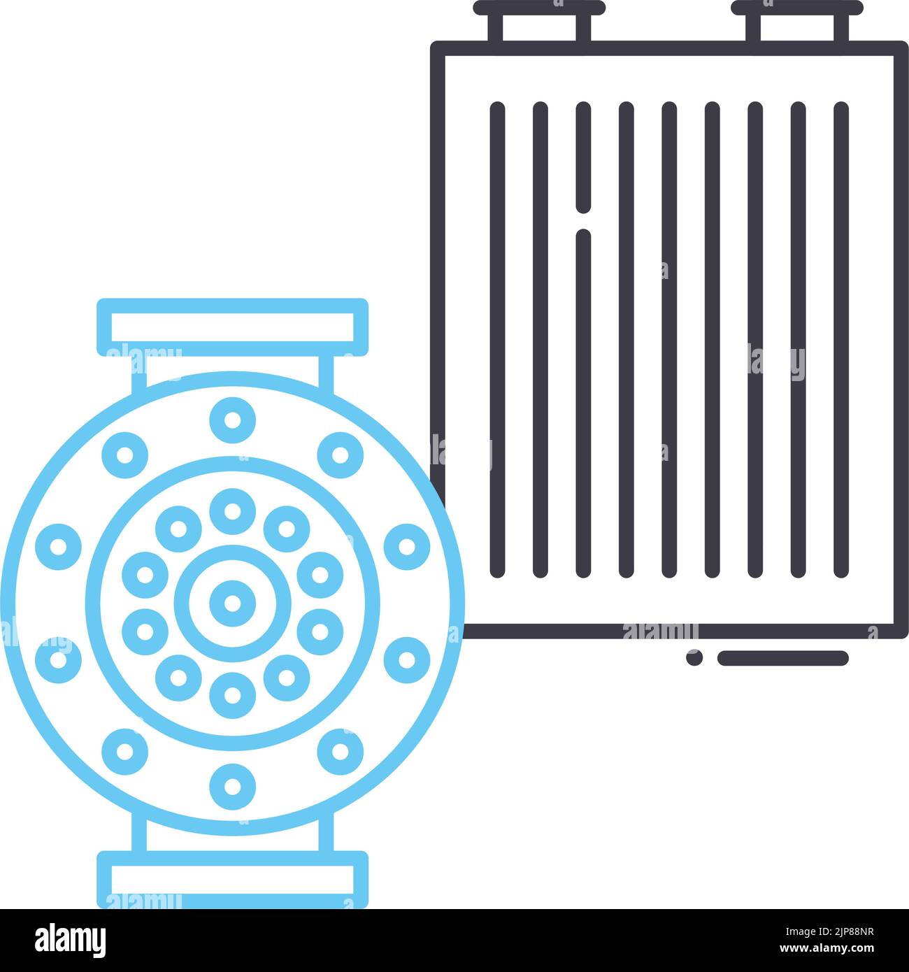 Coding System Line Icon Outline Symbol Vector Illustration Concept Sign Stock Vector Image