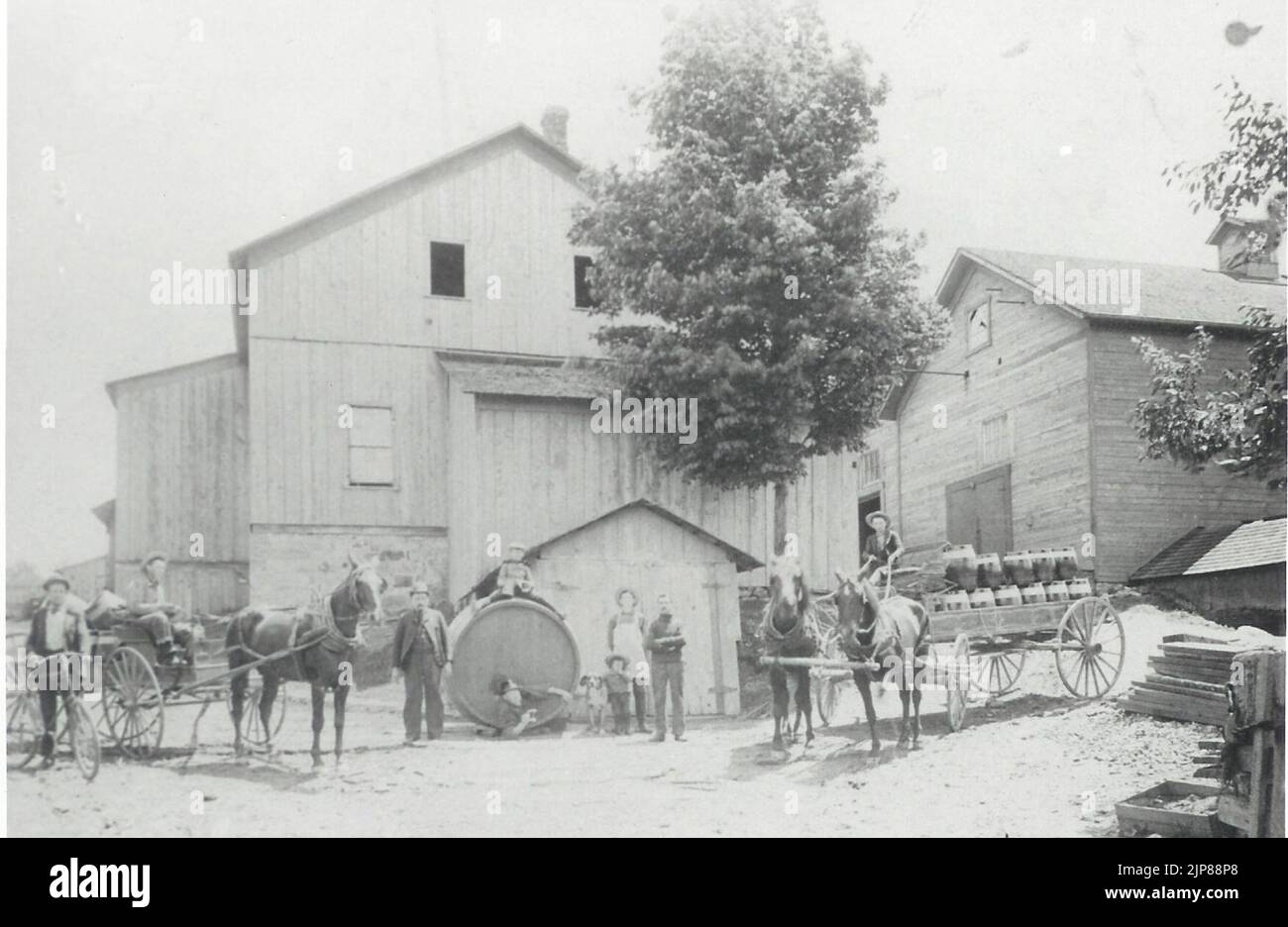 The Straub Brewery - circa 1800's Stock Photo - Alamy