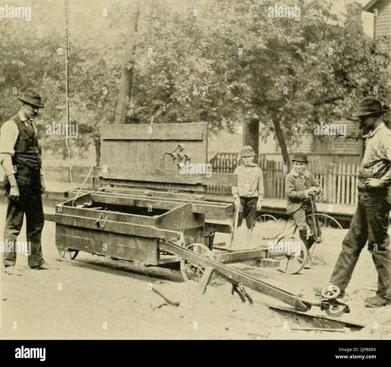 The Street Railway Review (Vol. 5, 1895) Electric track drill at South ...