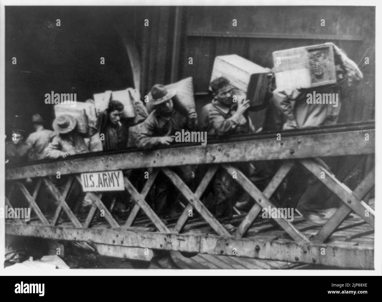 The Strike of the longshoremen Stock Photo - Alamy