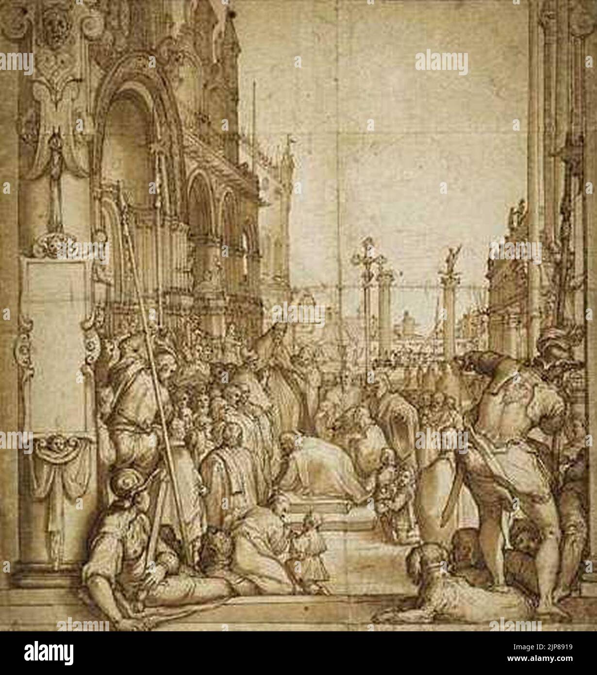 The Submission of the Emperor Frederick Barbarossa to Pope Alexander ...