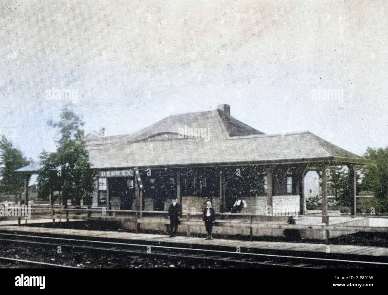 Suburb of Berwyn, Railway Station from the book Chicago, the marvelous ...