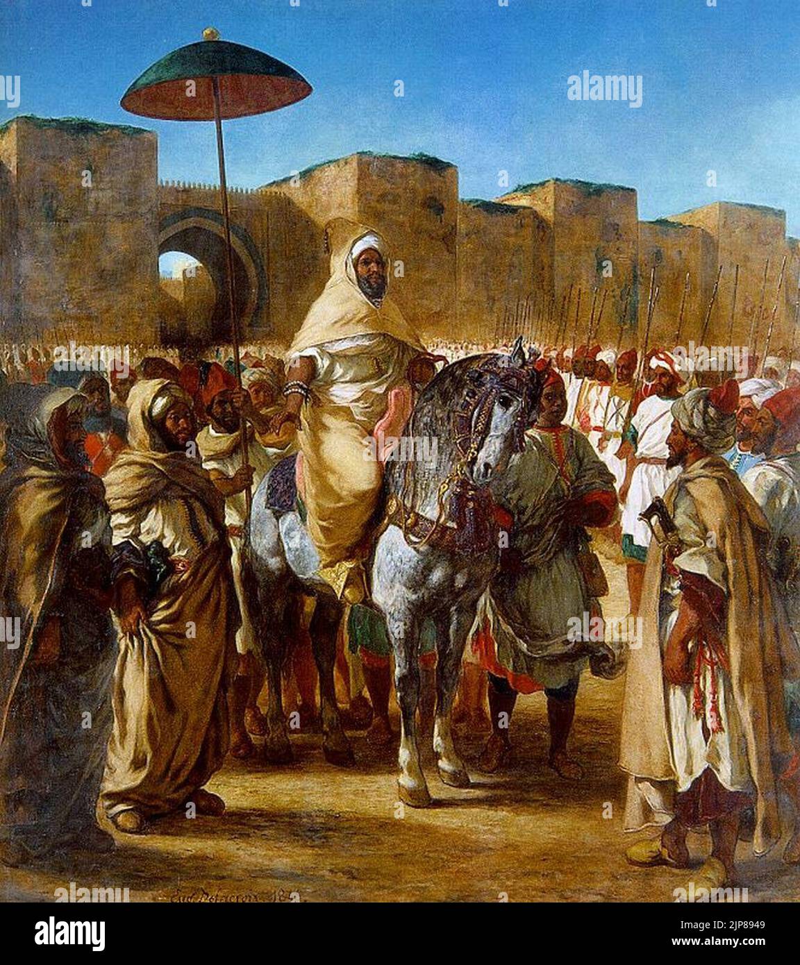 The Sultan of Morocco and his Entourage Stock Photo - Alamy