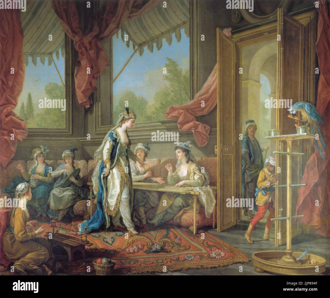 The Sultana Set Work of the Odalisques, Charles Amedee Philippe van Loo ...