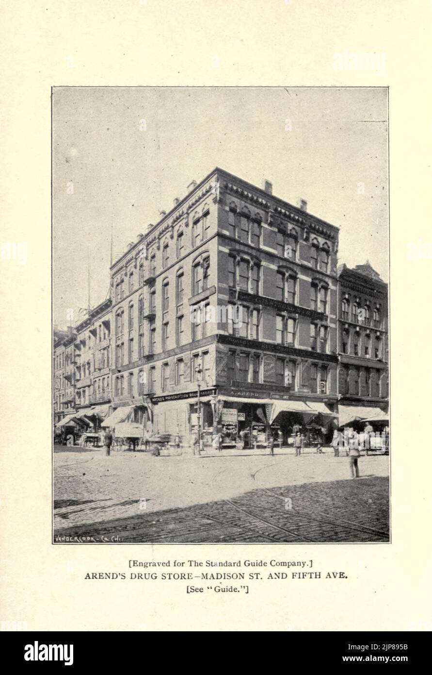 Arend's Drug Store - Madison St. and Fifth Ave from the book Chicago ...
