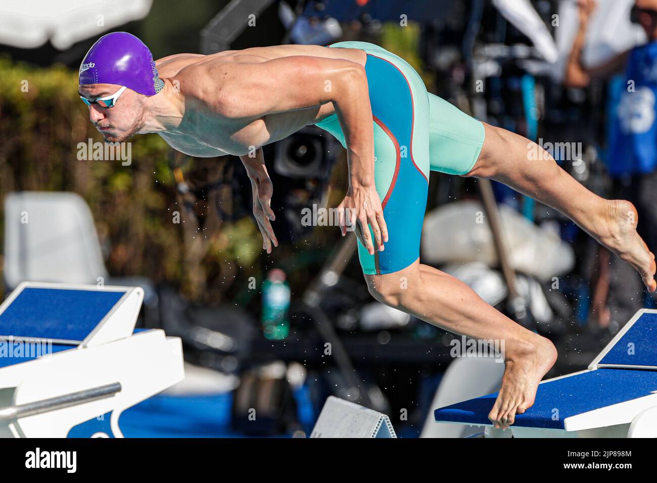 ROME, ITALY - AUGUST 16: Martin Muja of Kosovo during the men's 50m ...